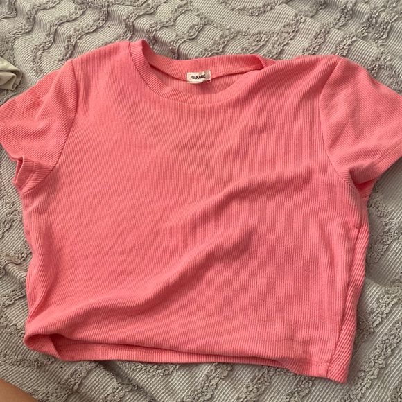 Garage | Tops | Hot Pink Baby Tee Garage Top | Poshmark